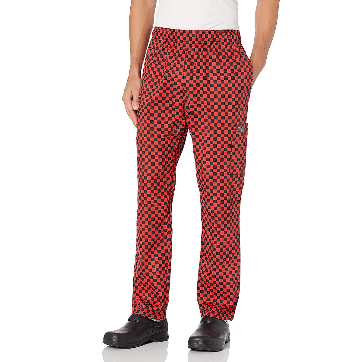 Chef Code Chef Pants, Checkered Red, Large