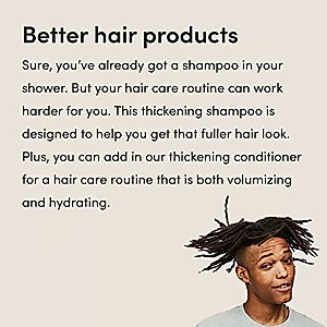 hims thick fix conditioner with niacinamide, locks in moisture and boosts appearance of thicker fuller hair, 2 pack, 6.4oz