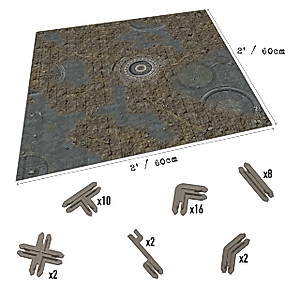 Battle Systems - Modular Tabletop 3D Gaming Sci-Fi Terrain - Perfect for 28mm-35mm Miniatures and Figures - No Painting Required - Science Fiction Aliens 40K Wargame