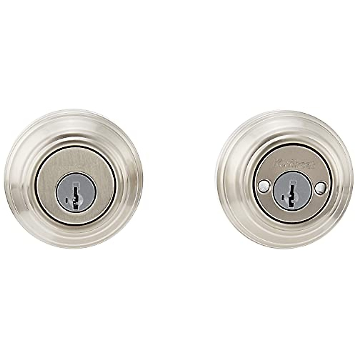 Kwikset 985 Double Cylinder Deadbolt featuring SmartKey® in Satin Nickel