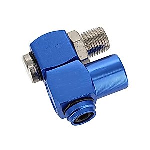 ABN 1/4in NPT 360 Degree Swivel Connector with Adjustable Tension Control to Stop Leaks – For Any Air Tool