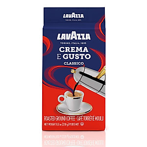 LavAzza medium roast Crema e Gusto Ground Coffee 8.80 oz (Pack of 8)