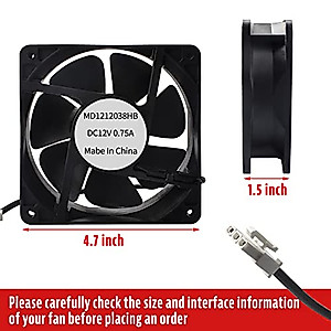 Precision Control Fan Replacement Part Compatible with Char-Griller 980 Gravity Fed Charcoal Grill,3800RPM Turbo Fan