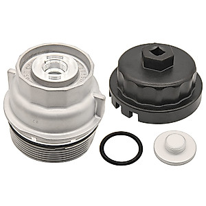 Oil Filter Housing Cap Assembly, Compatible with Toyota Avalon Camry Highlander RAV4 Sienna Tacoma Venza, ES300h RC350 RX350,Scion tC,Replace 15620-36020,15620-36010,15643-31050