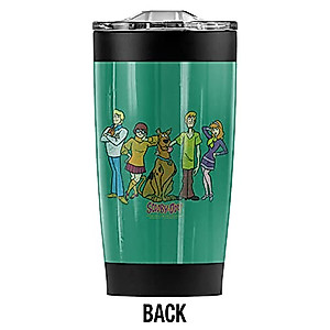 Logovision Scooby-Doo Scooby Gang Stainless Steel Tumbler 20 oz Coffee Travel Mug/Cup, Vacuum Insulated & Double Wall with Leakproof Sliding Lid | Great for Hot Drinks and Cold Beverages