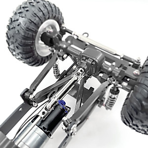 ShareGoo Metal RC Body Chassis Frame 1/12 4WD Frame Kit Compatible with 1/12 MN D90 D91 D96 MN98 MN99S RC Car (Black)