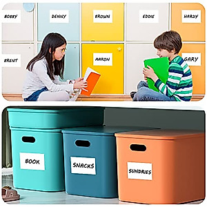 MaxGear 4x6 inch Removable Labels 100 Sheets, Water/Oil/Tear Resistants No Residue for Home Packing Box and Storage Bins, Matte White Paper Sheets, Permanent Strong Adhesive, Dries Quickly