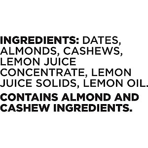 Larabar Lemon Bar, Gluten Free Vegan Fruit & Nut Bar, 1.6 oz Bars, 6 Ct