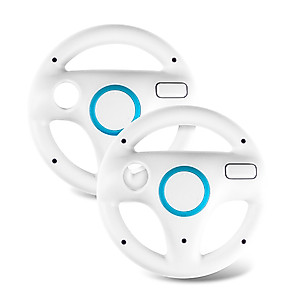 Beastron Mario Kart Racing Wheel 2 Pack White