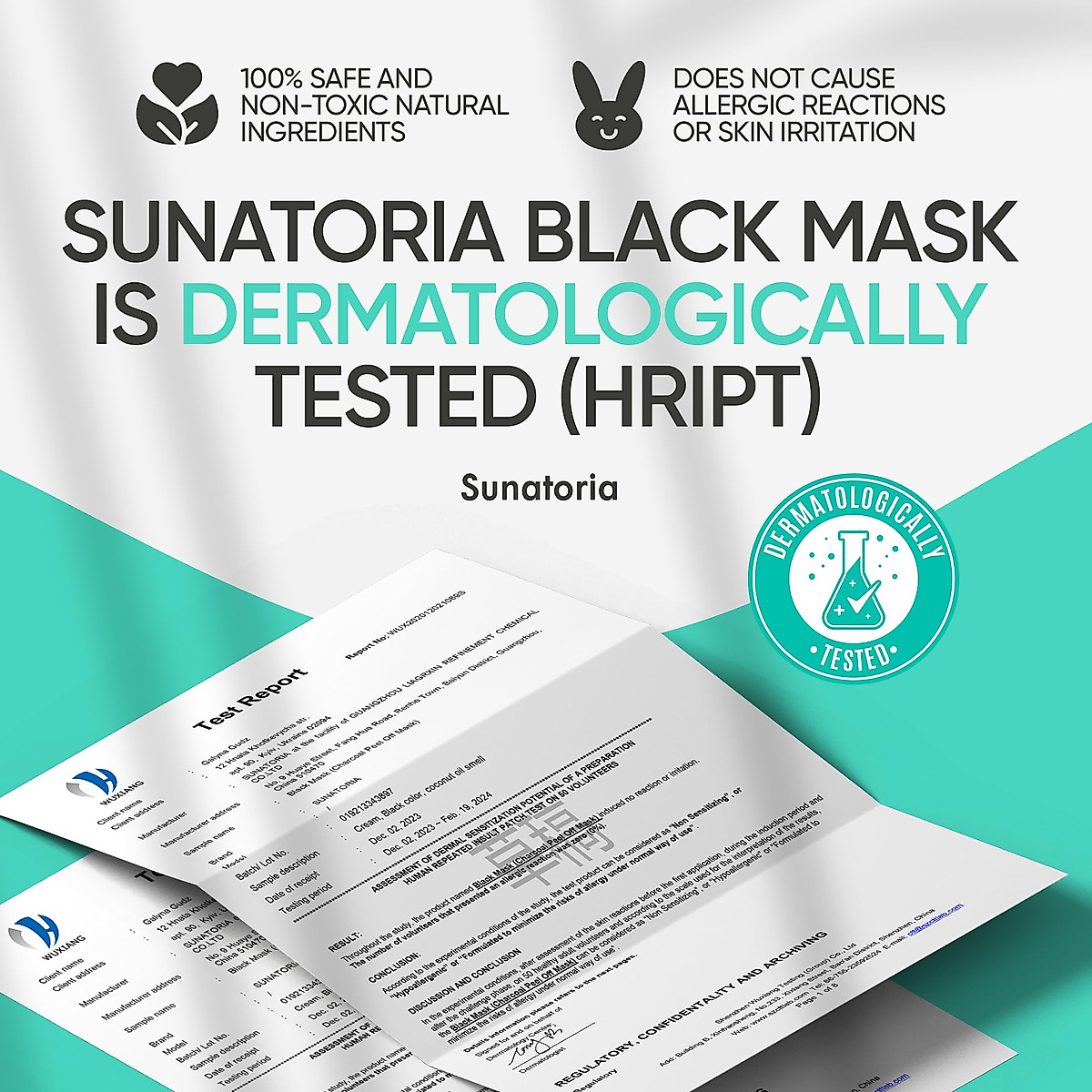 SUNATORIA Blackhead Remover Mask - for Women and Men - Activated Charcoal Peel Off Face Mask - Deep Pore Cleaner Nose Blackhead Remover Pore Release - Black Head Remover for Face