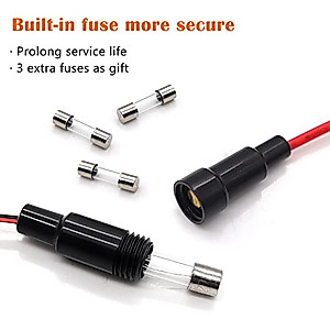 Aienxn Radar Detector Hardwire Kit,Direct Wire Wiring kit,Radar Detector Quick Connection Plug and Play Power Cord Cable,with RJ-11 Telephone Style Jack Radar Detector (13FT) Q-014