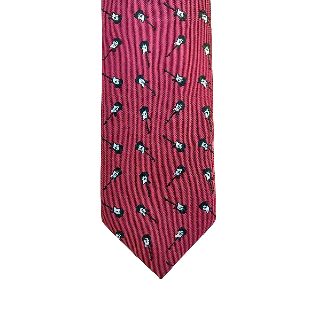Guitar Tie - Men's Guitarist Gift - Bassist & Electric Guitar Necktie