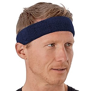 Running Headbands for Men and Women - Athletic Sweatband - Terry Cloth Bands for Basketball, Tennis, Football, Gym, Running, Cosplay & Costumes