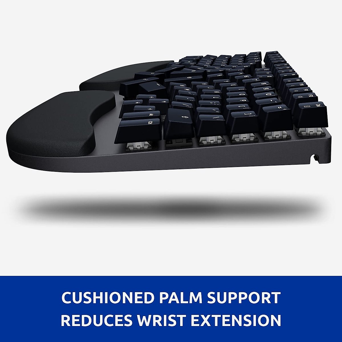 Truly Ergonomic Cleave Keyboard - Tactile Optical Mechanical Switches Better Than Cherry MX, Natural Typing, Comfortable Palmrest, Backlight, Strong Aluminum Body, Best Split Keyboard, Windows/Mac