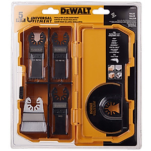 DEWALT 20V Max XR Oscillating Multi-Tool Bundle with 5 Piece Oscillating Tool Blades Kit
