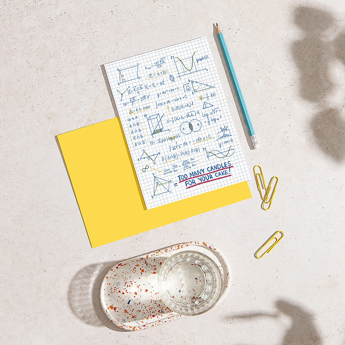 Huxters Funny Birthday Cards for Men and Women – A5 Birthday Card with Math Formulas – Funny Greeting card for Him – Includes Recyclable Envelope – Ideal for Best Friend - Colleague - Dad…