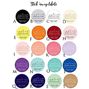 A Sweet Ending to a new Beginning- Wedding Favor Stickers