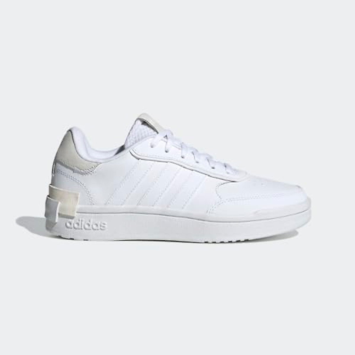 adidas Women's Postmove Basketball Shoe, White/White/Chalk White, 10