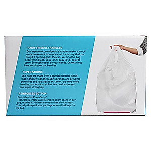 Hippo Sak Handle Trash Bag, with Power Strip, 13 Gallon Tall Kitchen, 90 Count
