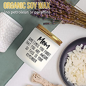 Mothers Day Gifts for Mom from Daughter Son, Birthday Gifts for Mom, Funny Relaxing Inspirational Gifts for Mom, Lavender Scented Candles 7oz