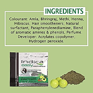 Indica Easy Shampoo Based Hair Color Dark Brown| Pack of 3