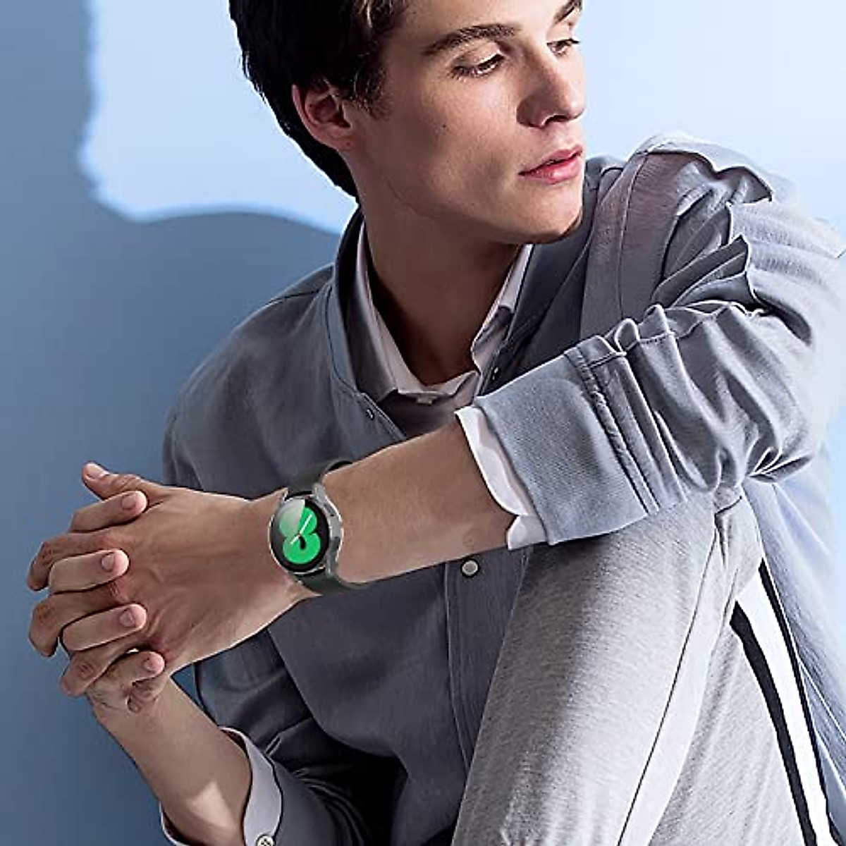 6 Pack Case for Samsung Galaxy Watch 5/4 Screen Protector 44mm, Soft TPU Plated Cases All-Around Protective Screen Full Cover Bumper Compatible for Samsung Galaxy Watch 5/4 Accessories Clear 44mm