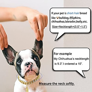 Gold Dog Collar Puppy Zircon 14mm Cuban Link Chain Handmade Iced Out Diamond Exaggerated Full Cz Prong Set Pet Jewelry