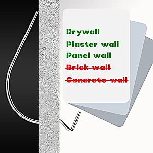 35 Pack Picture Hangers, BACUTHY Hercules Hooks for Hanging Photo Frame, Mirror and More - Wall Hangers Without Nails, Heavy Duty&Less Damage