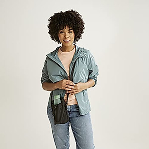 Vera Bradley Women's Recycled Lighten Up Reactive Deluxe Water Bottle Crossbody Sling Bag, Cloud Vine Multi, One Size