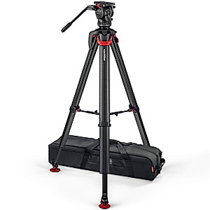 Sachtler aktiv6 Sideload Fluid Head System with Flowtech75 Tripod & Mid-Level Spreader