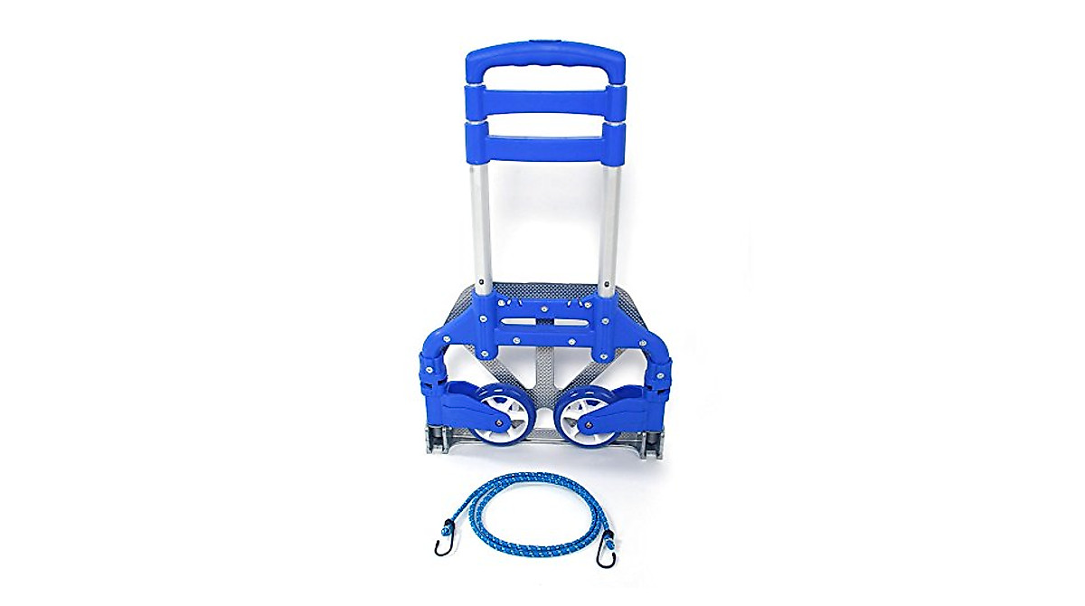Blue Portable Collapsible Dolly - Space Saving Utility