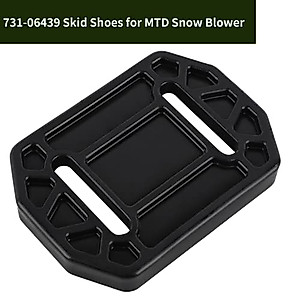 SIMPERAC 731-06439 Skid Shoes for MTD Snow Blower Polymer Slide Shoes Snow Thrower Skid Plates with Mounting Hardware Kit (2 Packs)
