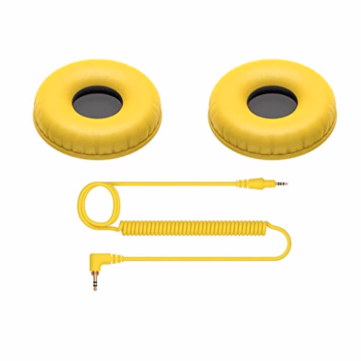 Pioneer DJ HC-CP08-Y CUE1 Series Ear Pads and Coiled Cord, Yellow