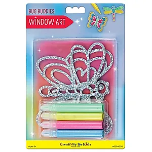 Creativity for Kids Window Art Bug Buddies - Create Your Own Window Art, Suncatcher Kits for Kids, Stocking Stuffers for Kids