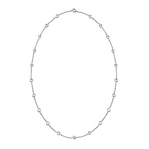 Ross-Simons 4.50 ct. t.w. CZ Station Necklace