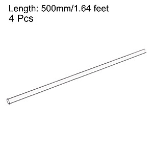 uxcell PETG Tubing Hard Tube 10mm ID, 14mm OD, 0.5m/20inch Length, Clear for PC Water-Cooling System 4pcs