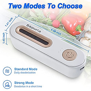 SOPURIA Fridge Deodorizer Portable Refrigerator Freshener Mini Odor Eliminator for Refrigerators, Closets, Toilets, Car, Pet Home and Small Confined Spaces