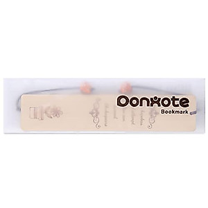 Donxote Bookmark Set of 2, Inspirational Bookmarks for Book Lovers, Natural Wooden Carving Art Philosophy Book Mark, is A Unique Valentines Gift for Students, Men, Women and Kids