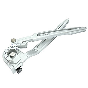 uxcell 2 in 1 Pipe Tube Bender 180 Degree Tool for 3/8-inch 1/2-inch OD Brass Aluminum Thin Walled Steel Tubing