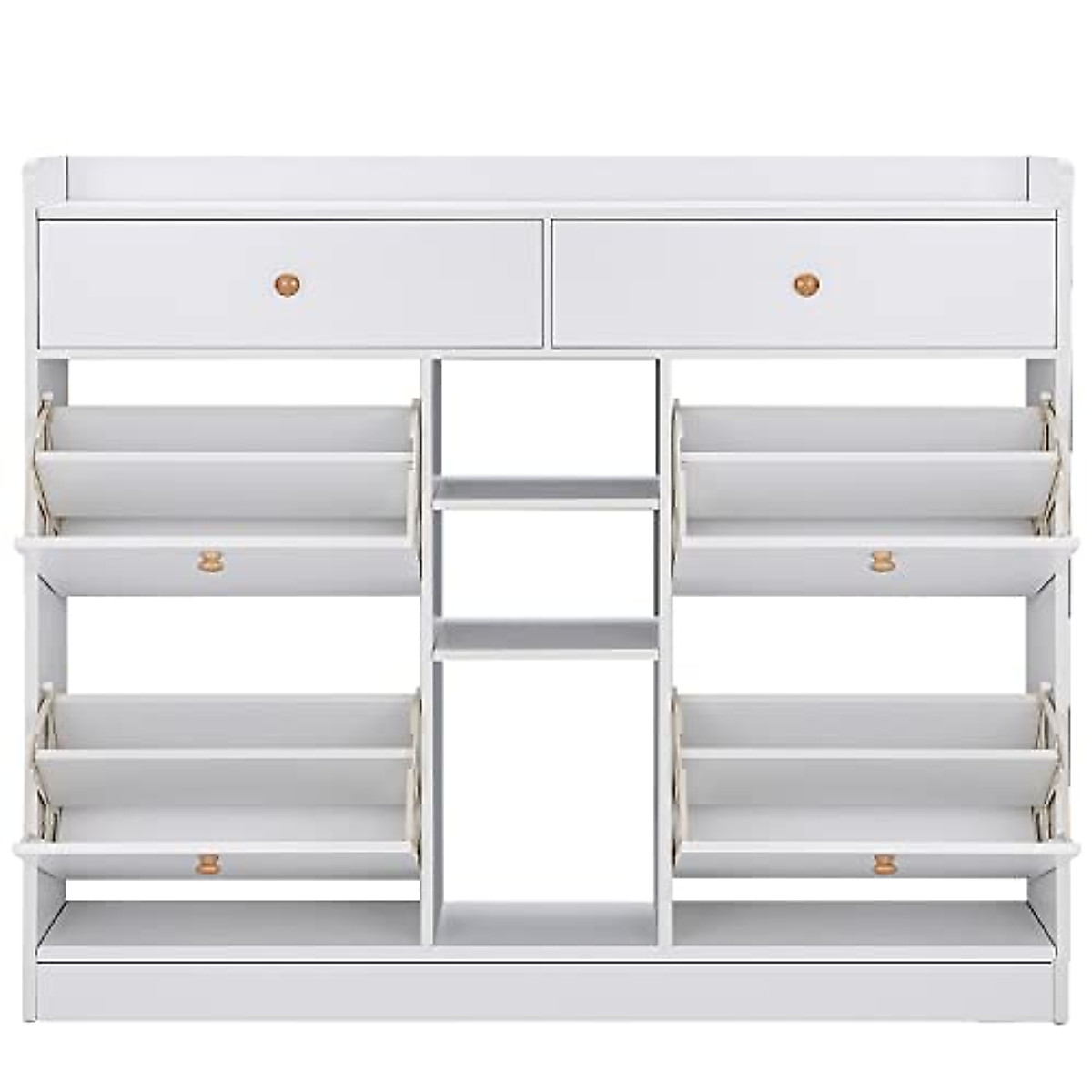 DEYAOPUPU Shoe Cabinet for Entryway,Shoe Rack Storage Organizer with Drawers,Freestanding Modern Shoe Storage Cabinet