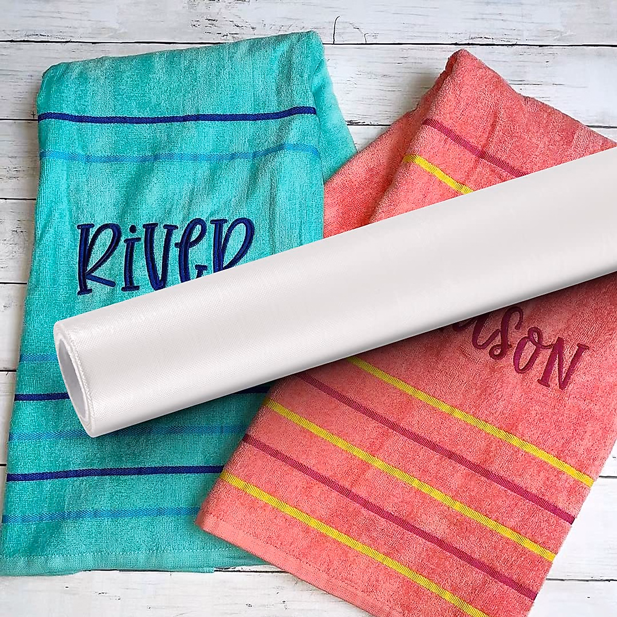 New brothread Light Weight Clear Wash Away - Water Soluble Embroidery Topping Film - 10"x10 Yd roll - Cut into Various Sizes for Machine Embroidery and Hand Sewing