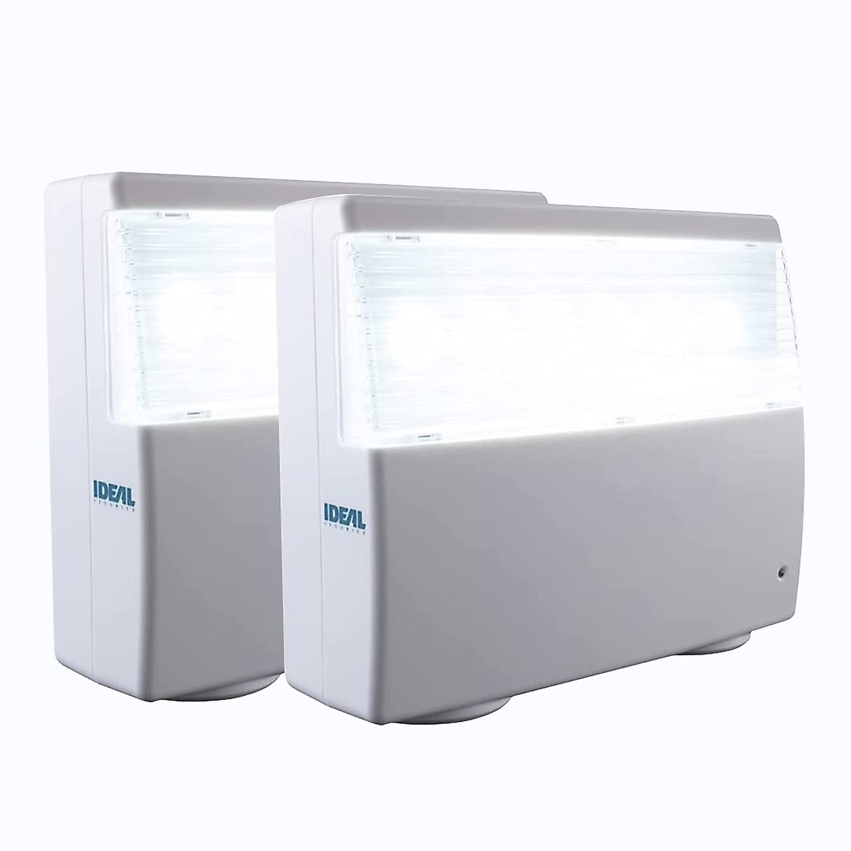 Ideal Security Rechargeable Built-In Battery Operated Emergency Light, White (200 Lumens), Set of 2