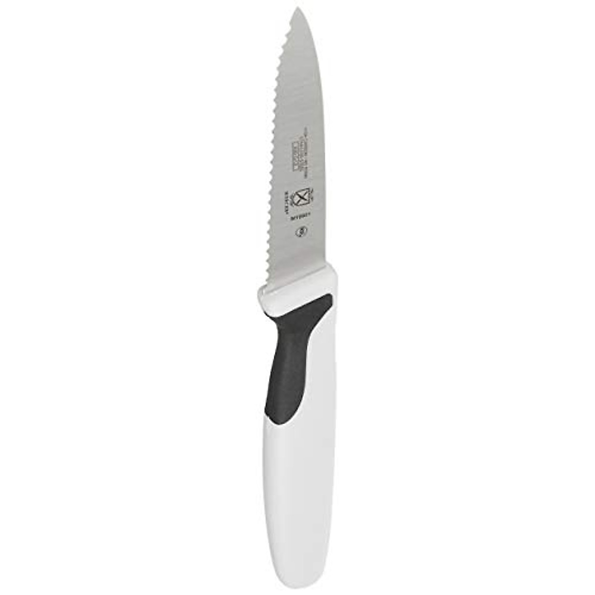 Mercer Culinary M19901P Millennia Black Handle, 3-Inch Slim Serrated, Paring Knife