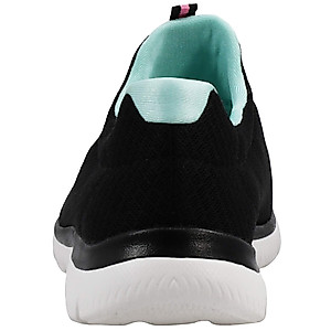 Skechers Sport Women's Summits Sneaker, Black/Multi, 8 W