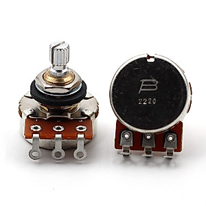 Set of Four (4X) Bourns 500K SHORT Split Shaft Audio Taper Low Friction Potentiometers