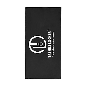 TRENDSLOCKER Executive Leather Wallet Purse Unisex RFID Protection Bifold Wallet (Black/Tan)