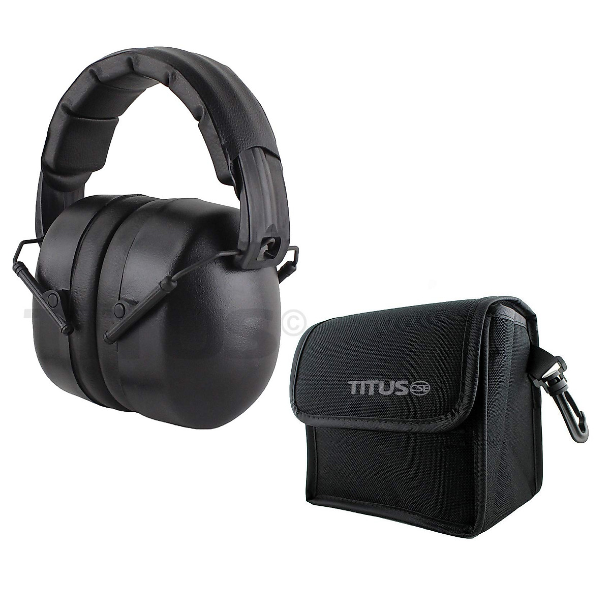 TITUS 3 Series, Onyx 37 Original Highest NRR Noise Reduction Earmuffs