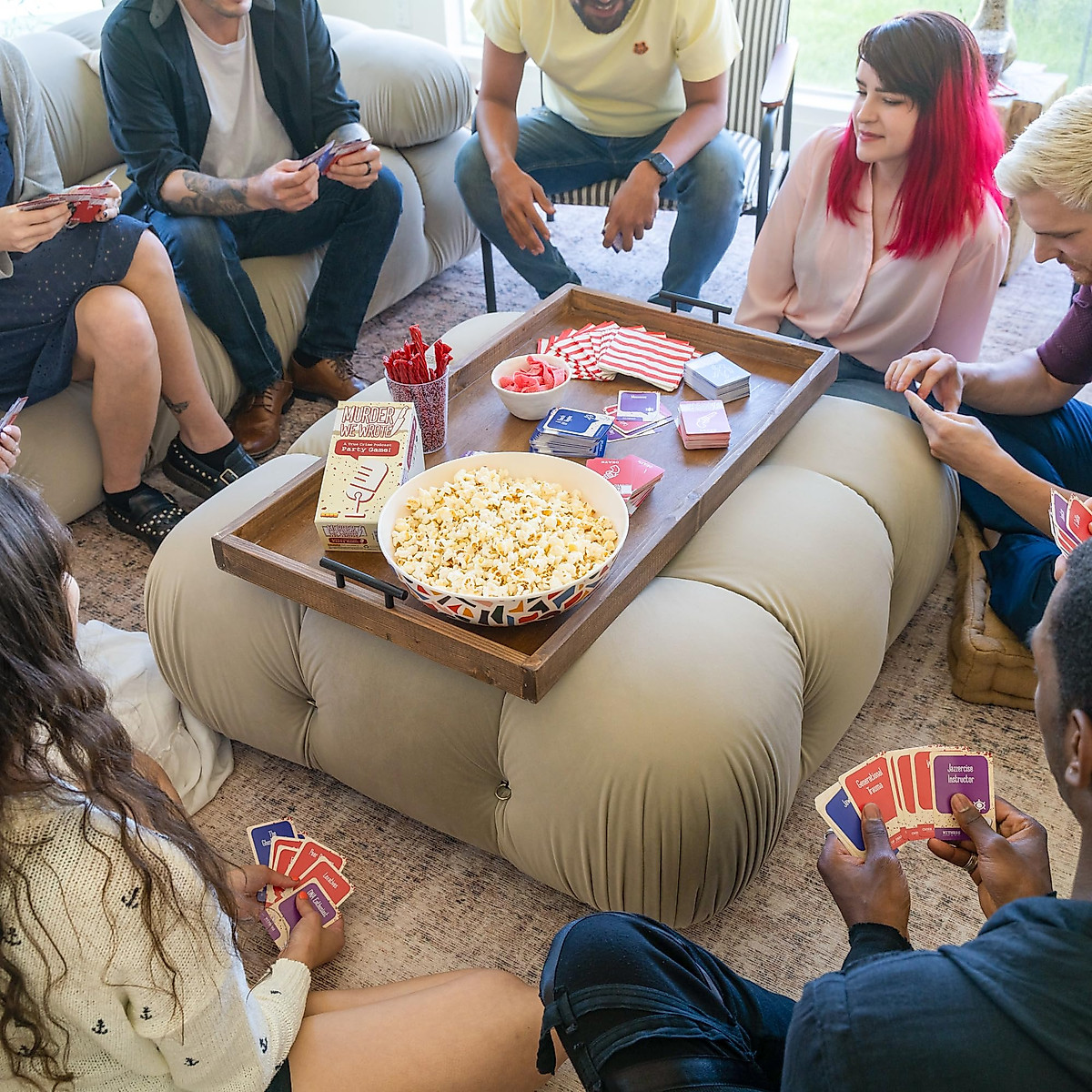 KESS Murder We Wrote - Murder Mystery Party Game for Adults & Teens, 3-8 Players, Ages 14+, Card Game Based on True Crime Podcasts, Playtime 30-90 Mins