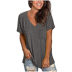 Blouse red Kimonos Womens Tops Vests Flannels for Women Women's lace up Front v Neck Long Sleeve Knit Pullover Womens Tops with Bell Sleeves XXL Womens Tops Womens sweatera