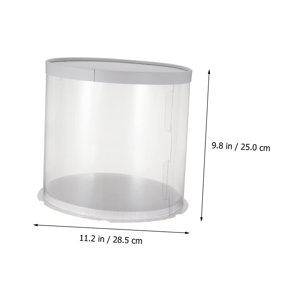 Mobestech 2pcs Box Paperboard and Material Cake Packaging Boxes Round Design for Home Shop and Events